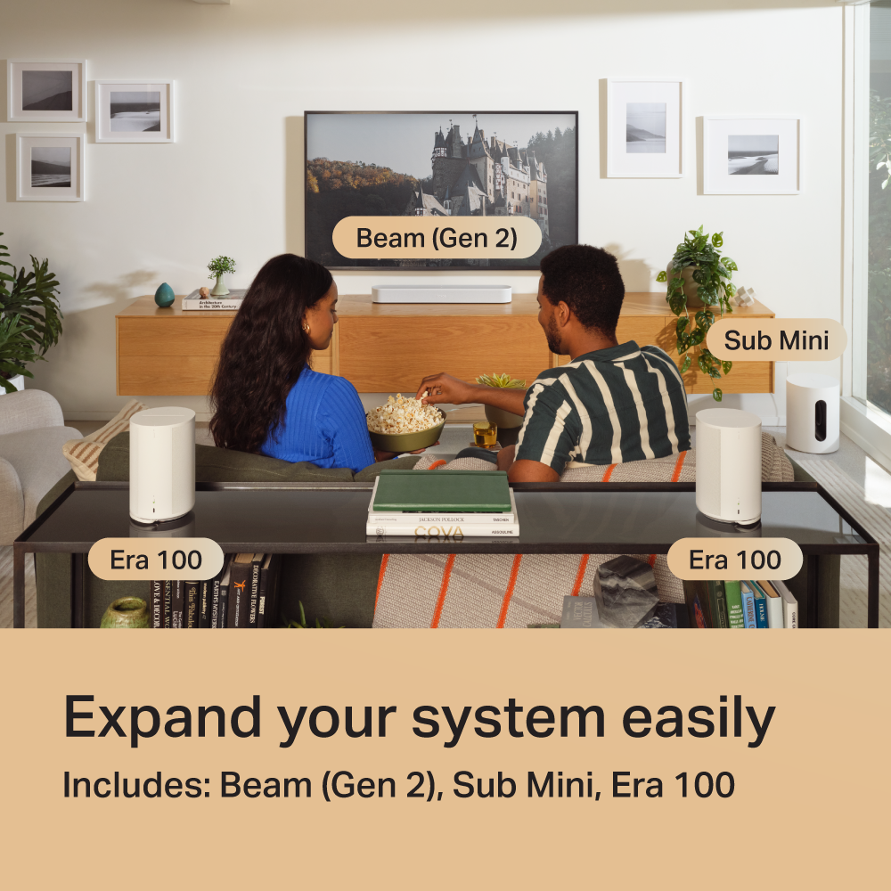 5.1 Sonos Immersive Set with Beam, Sub Mini and Era 100 pair – TC ...